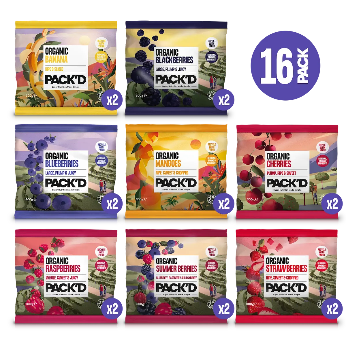 PACK'D Maxi Organic Fruit Essential Bundle - Official Site
