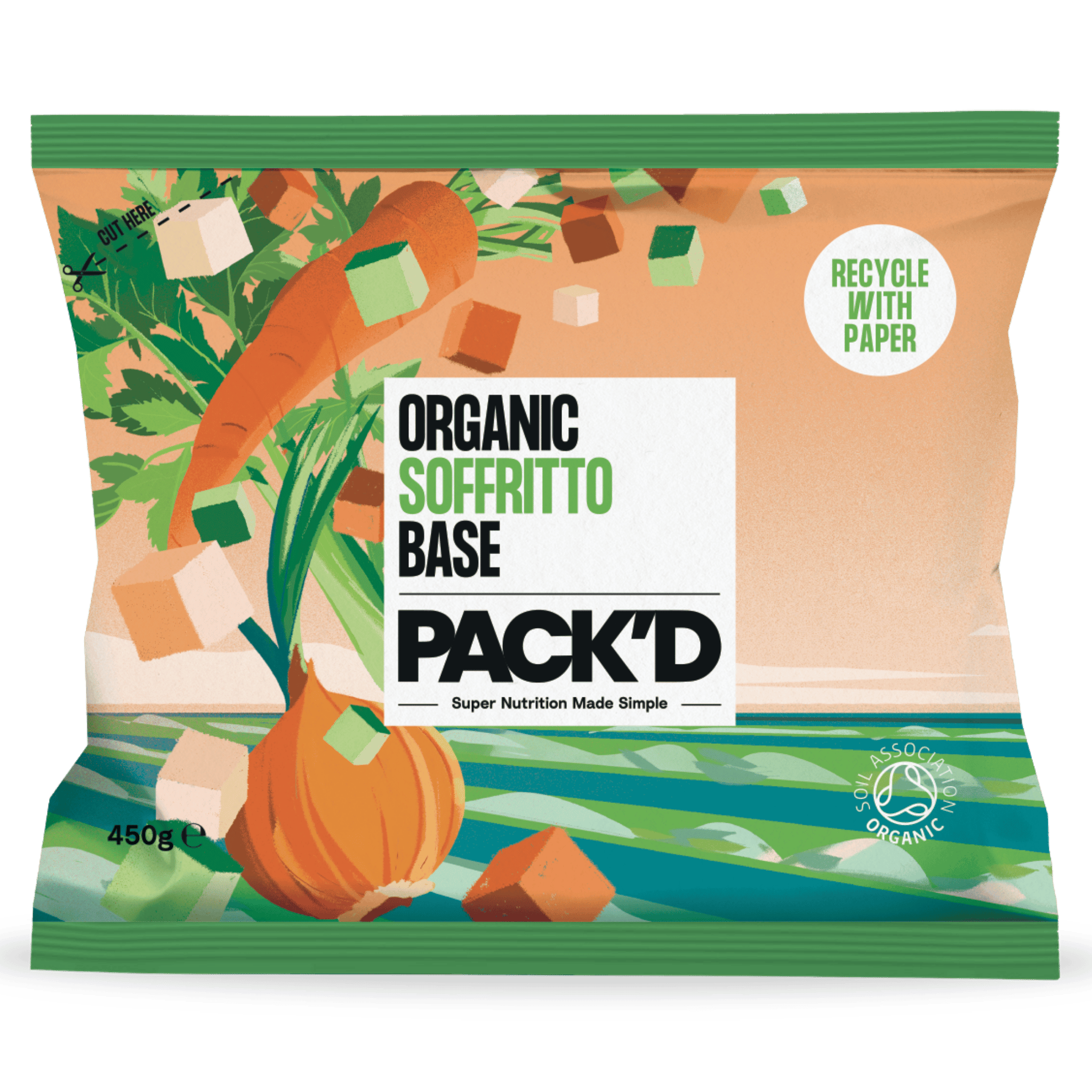 Frozen Organic Soffritto Base - Cooking Ingredients - PACK'D