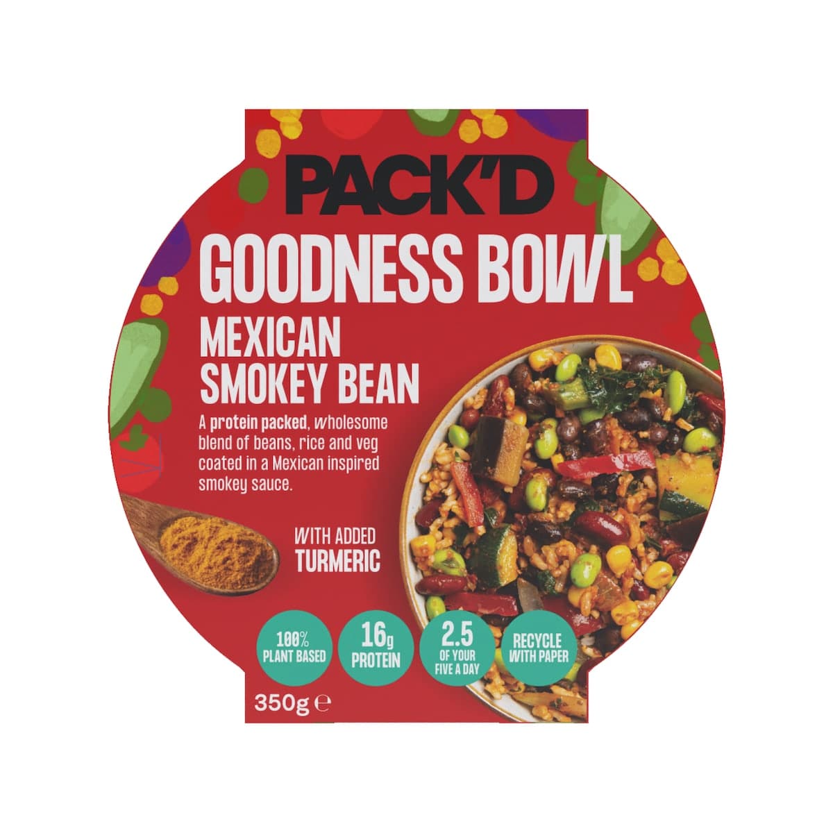 GOODNESS BOWL - MEXICAN SMOKEY BEAN 350g – PACK'D
