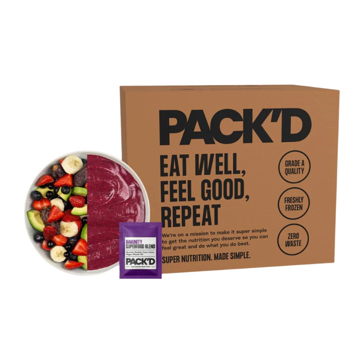 TRADE BOX - ACAI SMOOTHIE BOWLS (20 x 240g) – PACKD